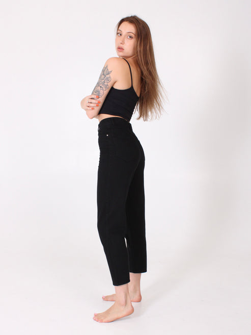 Black Polina Mom Jeans